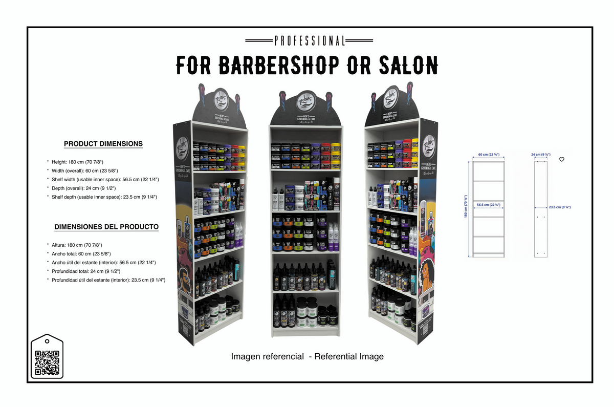 Rolda Wooden Display – Rolda Cosmetics - Mens Grooming & Care